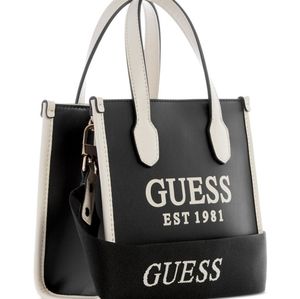 Guess | Bags | Guess Silvana Logo Double Compartment Crossbody Tote ...
